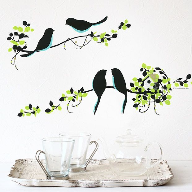 ウォールステッカー「鳥と巣箱」 EWS-453 - hausgida(ハウスジーダ ) - メルカリ