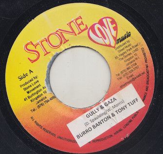 ジャマイカ7” Burro Banton / Tony Tuff Gully & Gaza NONE Stone Love Music ...