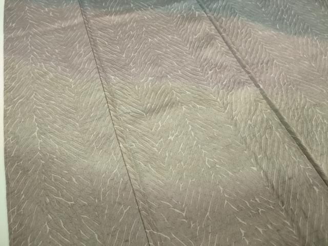 平和屋本店□極上 訪問着 紬地 杢目絞り 暈し染め 逸品 未使用