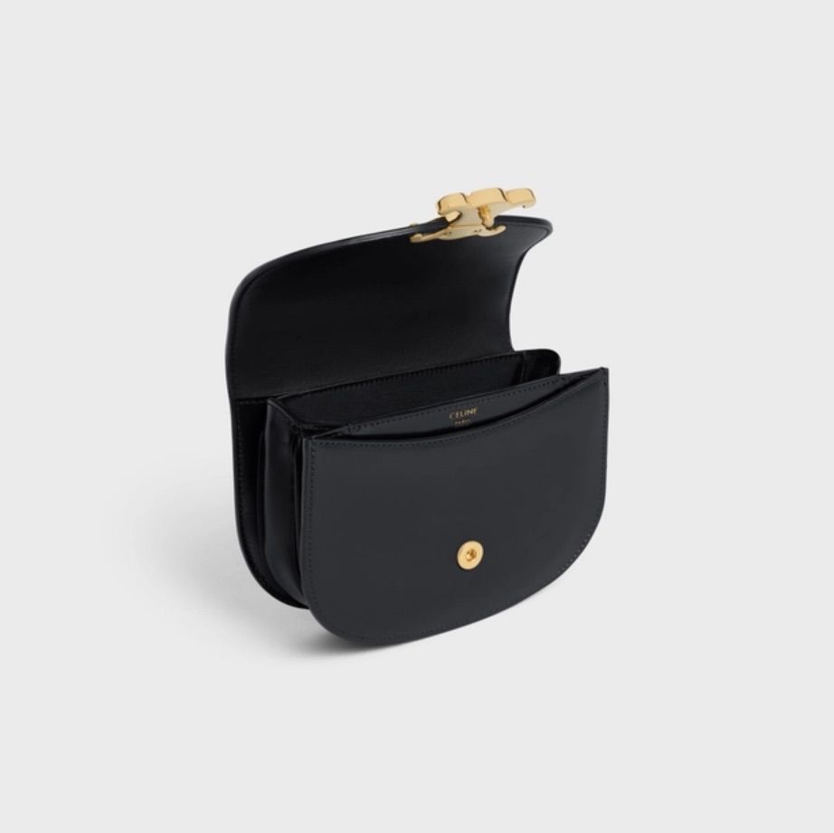 新品 CELINE セリーヌ ミニ ブザス クレア トリオンフ ブラック 新品 CELINE セリーヌ ミニ ブザス クレア トリオンフ ブラック