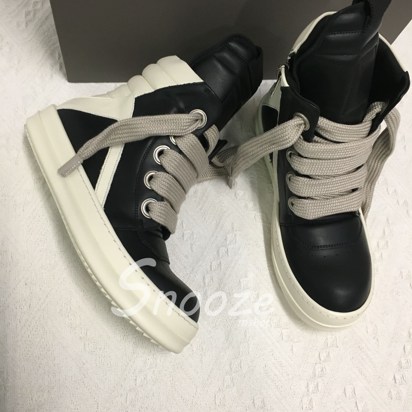 Rick Owens Geobasket ジオバスケット ジャンボレース 28cm Rick Owens Geobasket ジオバスケット ジャンボレース 28cm
