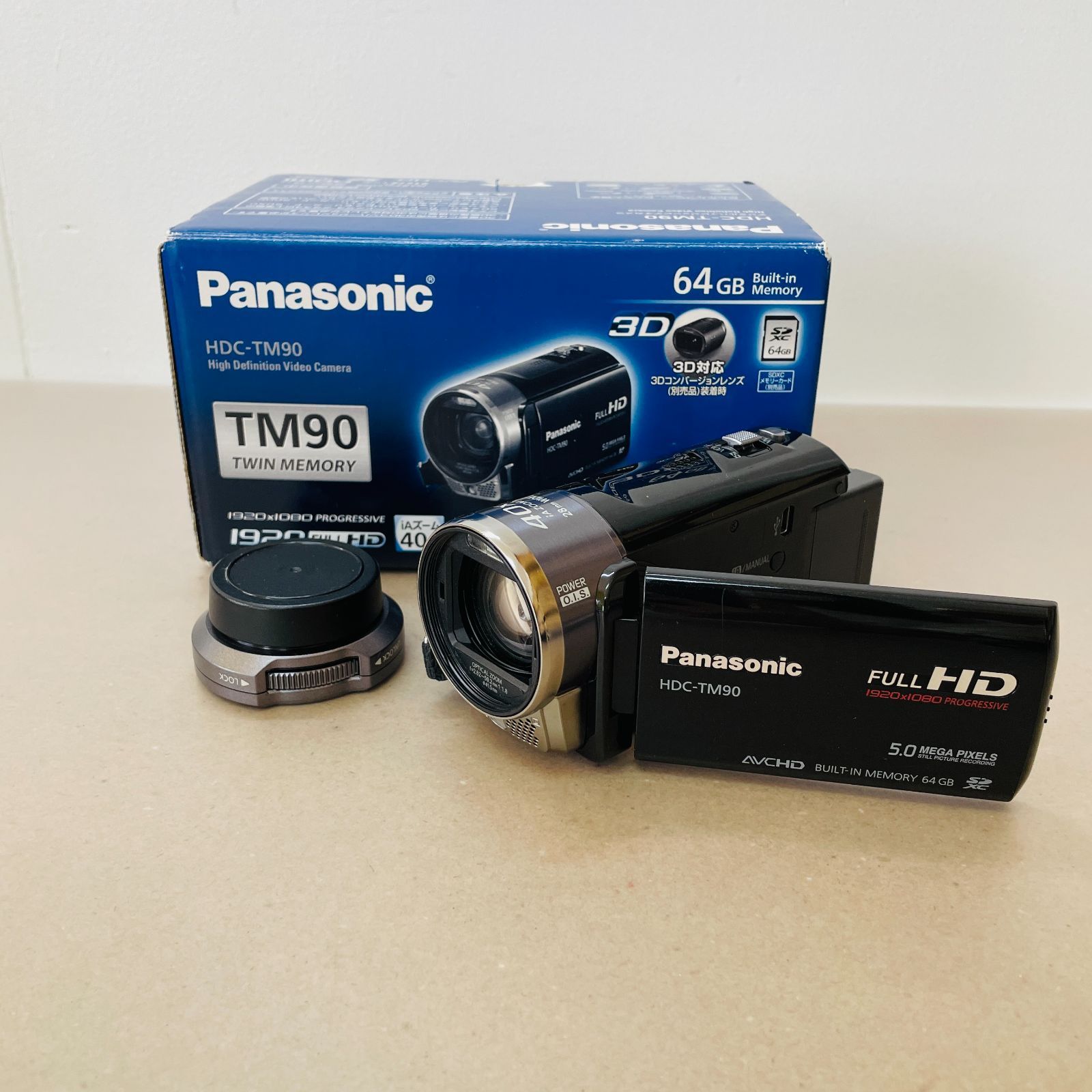 Panasonic HDC-TM90 ビデオカメラ USBケーブルのみ欠品 C2842 60サイズ発送 - メルカリ