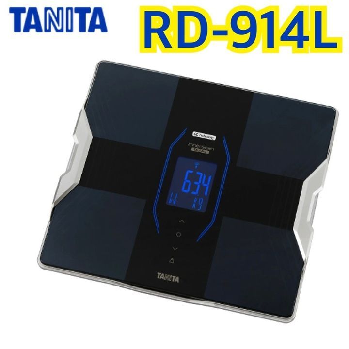 大特価 55%OFF【未使用品】 タニタ 体重計 RD-914L-BK 体組成計 インナースキャンデュアル メタリックブラック R0213 0213ML004 0020240213308218 ...