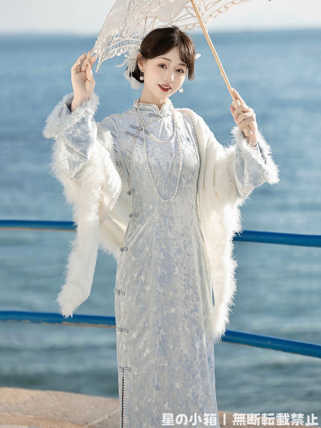 2025新品 蝶恋霜 新中式デザイン 女子旗袍セット 改良版 民国風 優雅で