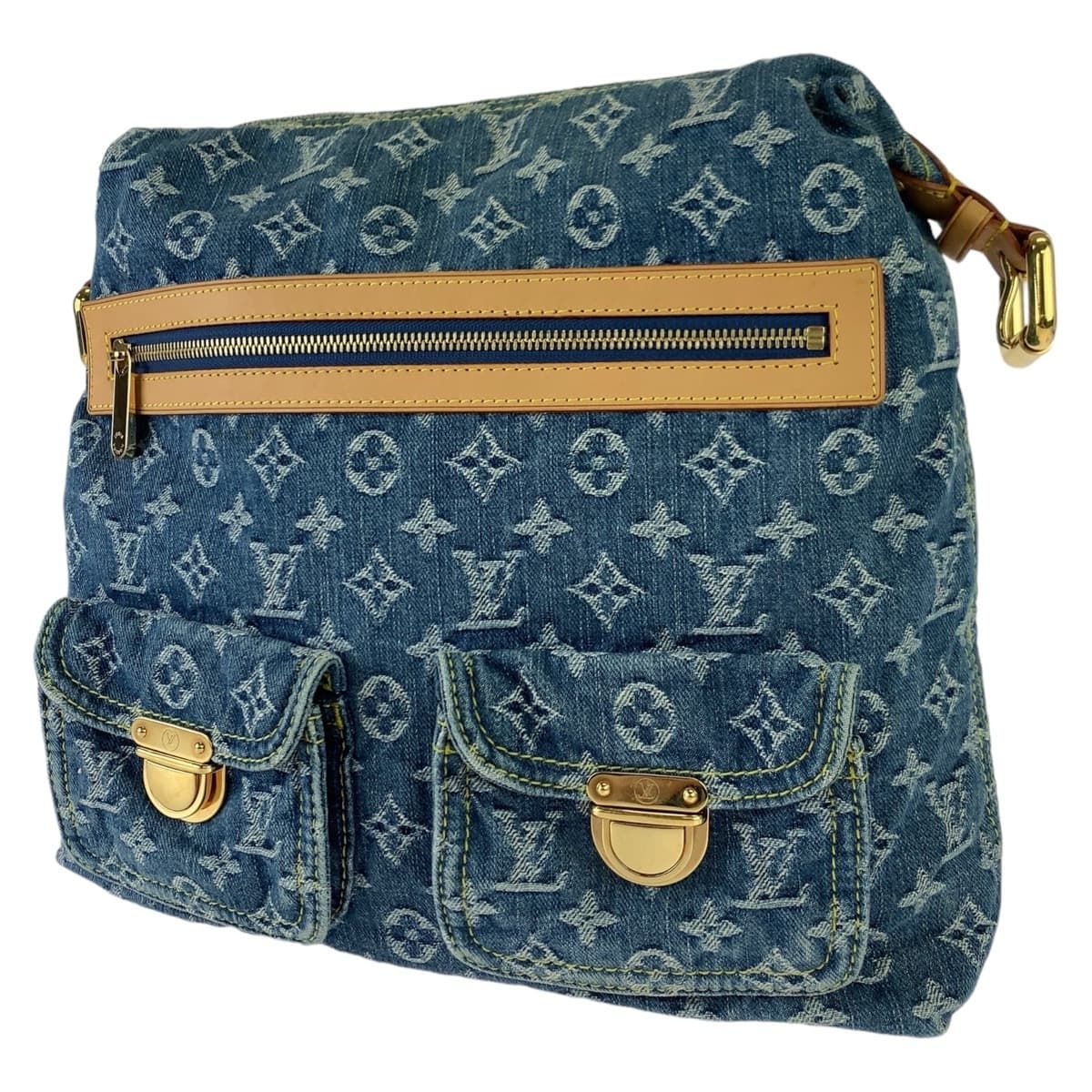 美品 LOUIS VUITTON ルイヴィトン モノグラムデニム バギーGM 美品 LOUIS VUITTON ルイヴィトン モノグラムデニム バギーGM