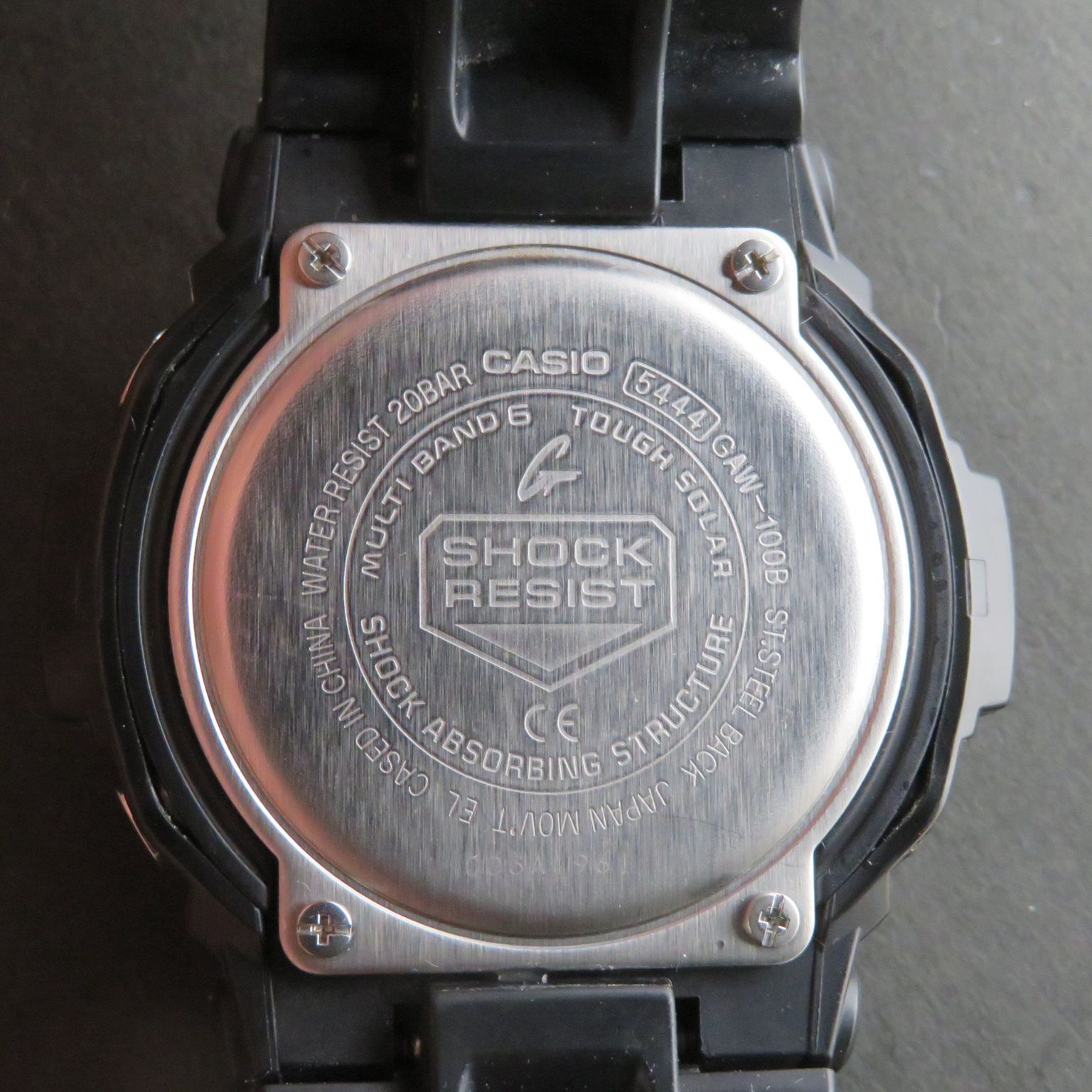3233★CASIO(カシオ) G-SHOCK 5444 腕時計 GAW-100B 電波ソーラー 箱 説明書 送料込み - メルカリ