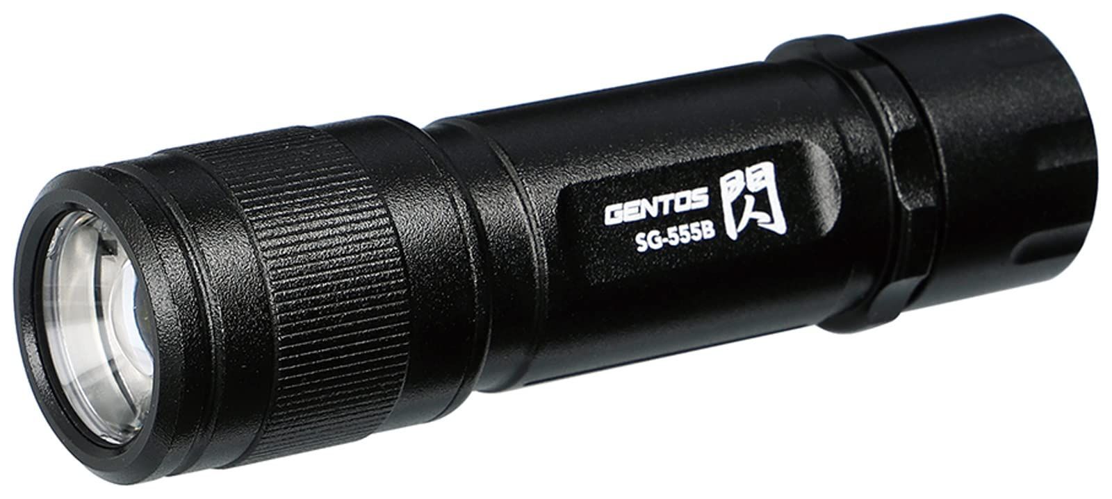 【新着商品】閃シリーズ 単4形電池3本使用 SG-555B 【明るさ350ルーメン/実用点灯6時間/耐塵/防滴】 懐中電灯 ブラック LED GENTOS(ジェントス) - メルカリ