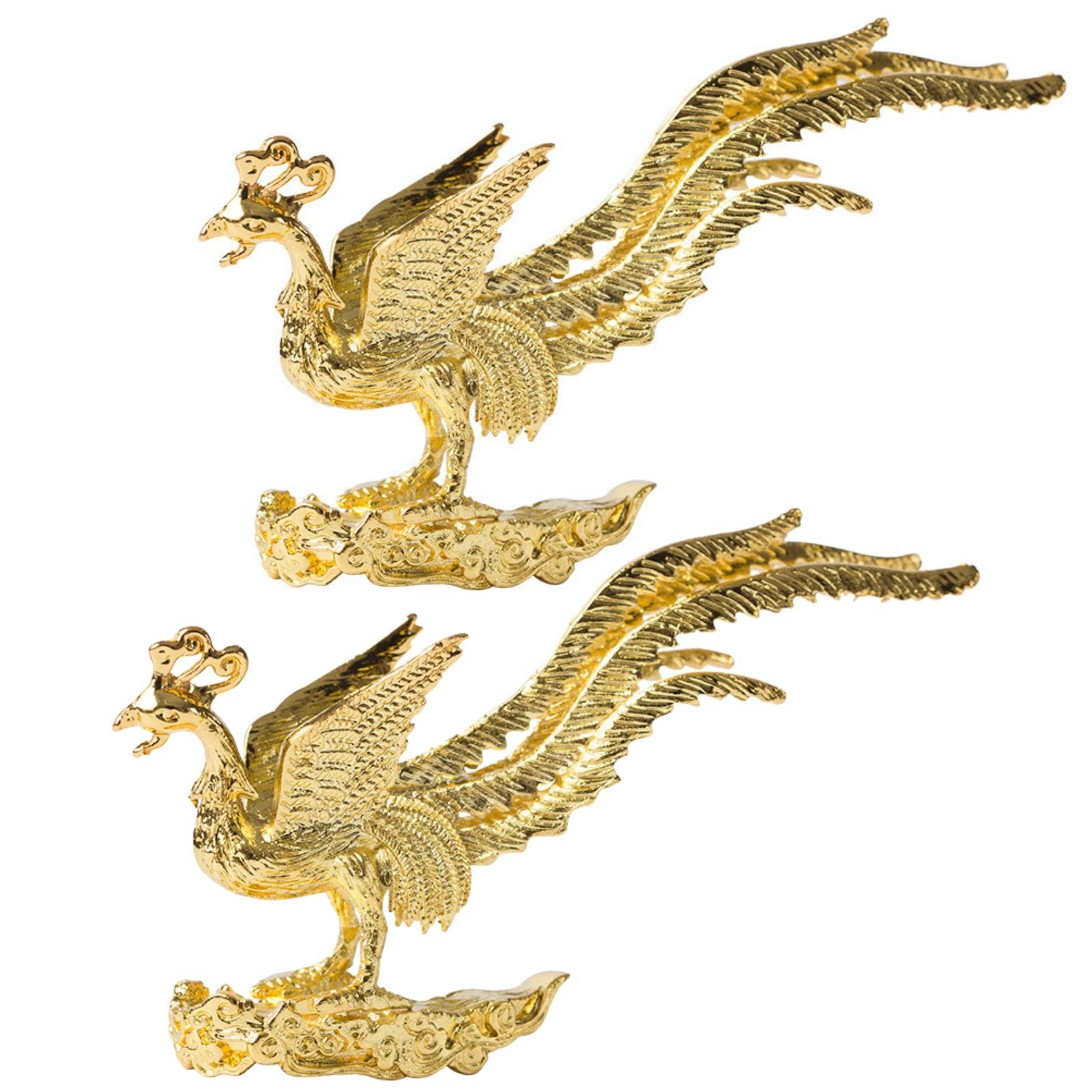 Quikaboo 鳳凰 お香立て 置物 昇運 風水 鳳凰型お香立て 金色 開運 招福 厄除け 神輿 飾り インテリア ミ二 2点セット - メルカリ