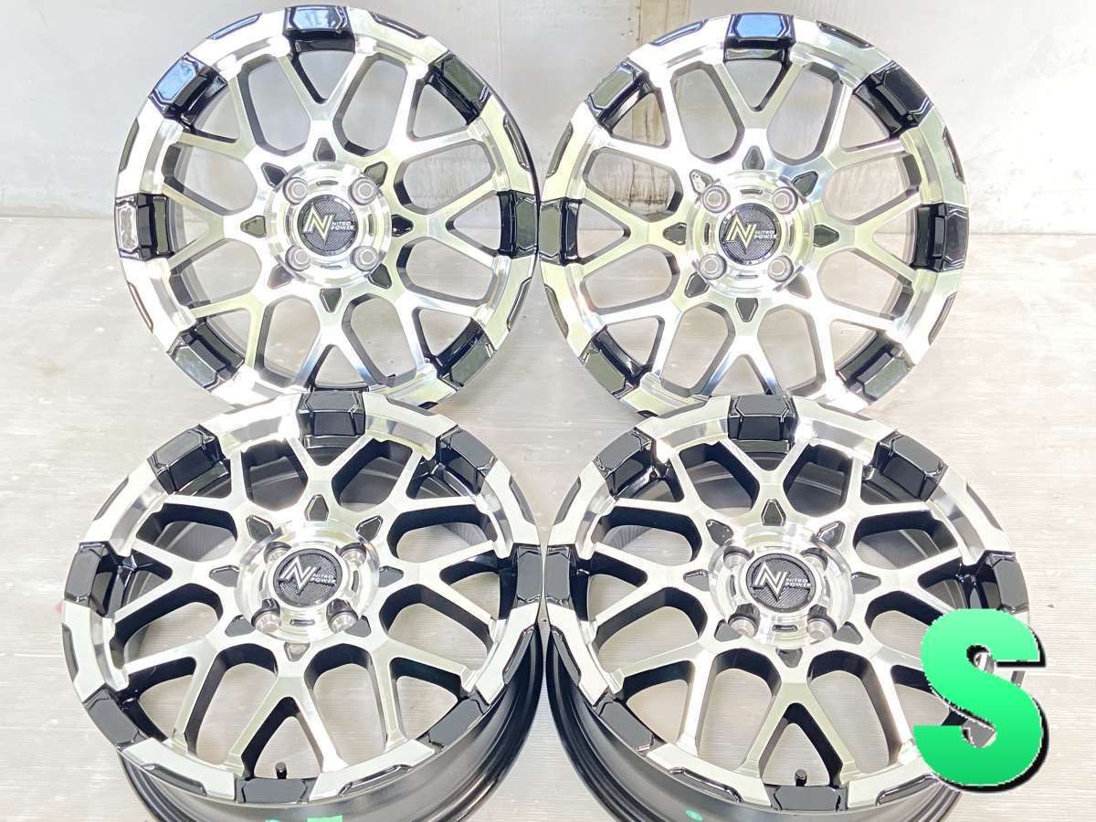 16x6.0 40 100-4穴 MID ナイトロパワーM28 中古ホイール 4本セット a16240114600 - メルカリ