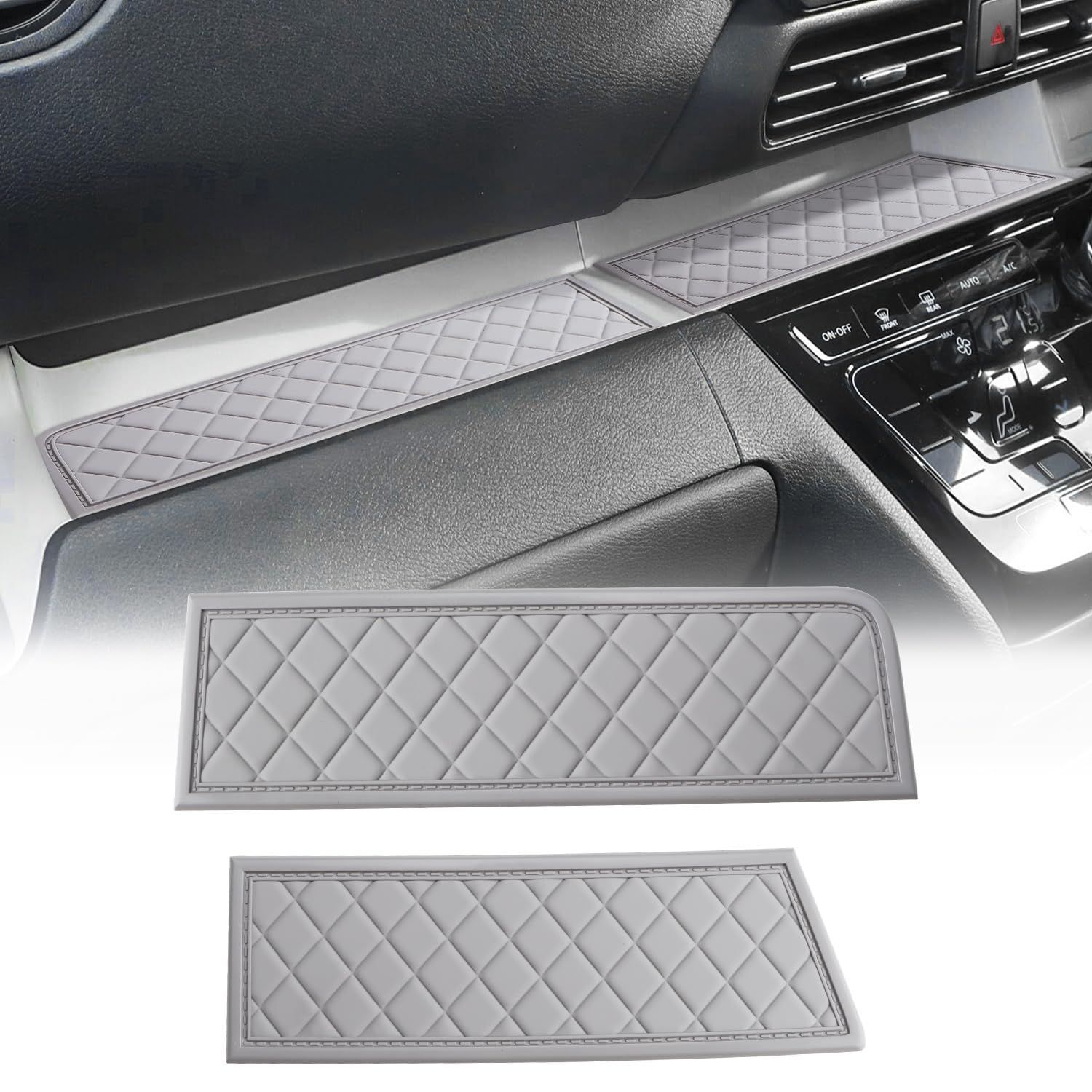 【数量限定】2P インテリア カスタム 収納 内装 助手席小物置きゴムマット グレー 専用 ルークス 日産 デリカミニ/ekスペース/ekクロススペース 三菱 MARCHFA - メルカリ