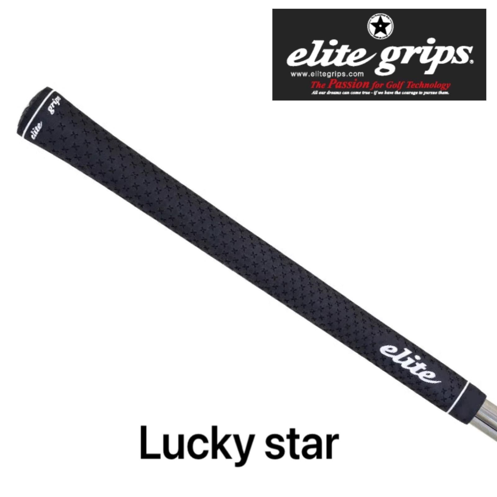 6本セット【elite grips】 Lucky star エリート グリップ ラッキースター ブラック M60 M58 ドライバー ウッド アイアン ウェッジ - 決算大セール開催10月20 ...