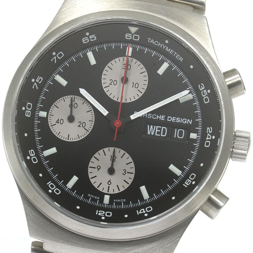 ポルシェデザイン Porsche Design 6625.41 ヘリテージ クロノグラフ デイデイト 自動巻き メンズ美品保証書付き ...