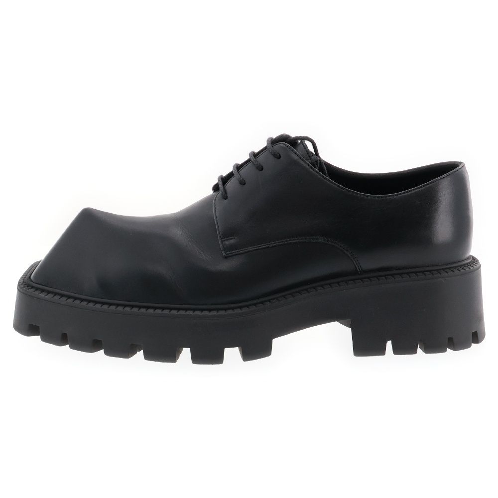 BALENCIAGA (バレンシアガ) RHINO チャンキーダービー レースアップ ダービーシューズ ブラック 656977 - メルカリ