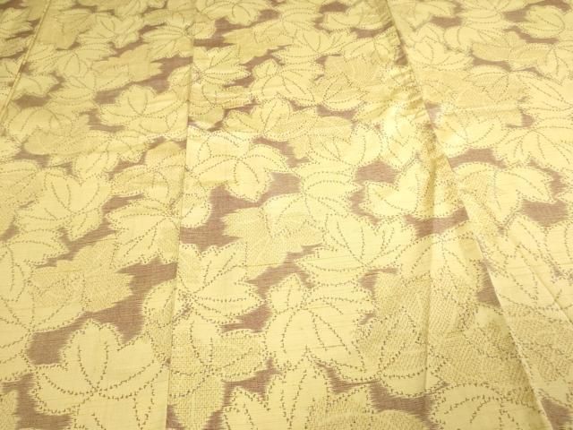 平和屋着物▽上質な紬 単衣 舞葉文 正絹 逸品 DAAV9589sf - メルカリ