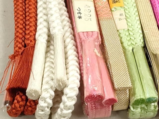 平和屋着物●和装小物　帯締め10本　佐賀錦　高麗組　手組紐　くみひも　金糸　高島屋扱い　逸品　未使用　DAAT0690by 平和屋着物○和装小物 帯締め10本 佐賀錦 高麗組 手組紐 くみ