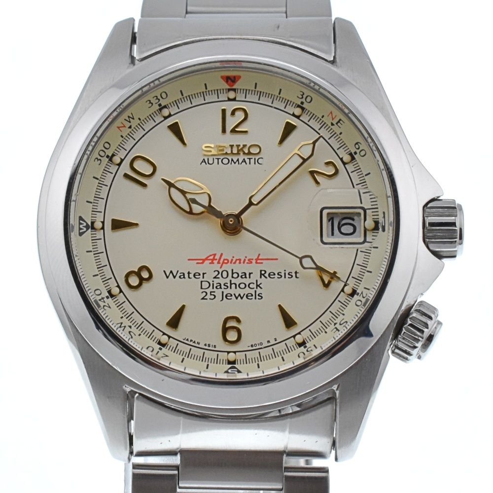 セイコー SEIKO SCVF007/4S15-6000 アルピニスト デイト 自動巻き メンズ良品内箱付き O#129257 - メルカリ