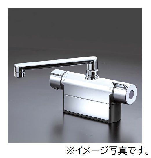 未使用 KVK デッキ形サーモスタット式 混合栓 取付ピッチ100mm MTB200DP1T(0304EI)(2)8BT-1S - メルカリ