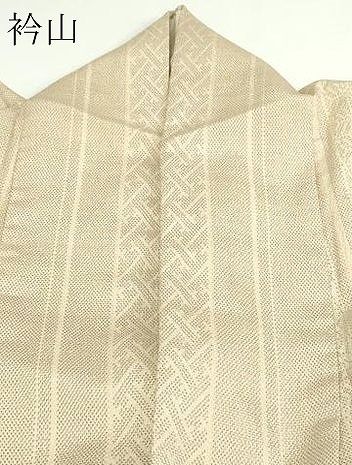 平和屋着物▽本塩沢 単衣 麻の葉文様 正絹 逸品 DAAV9651sf