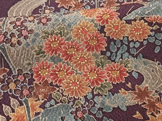 平和屋着物○訪問着 月見兎 十五夜 暈し染め 金彩 鬼しぼ