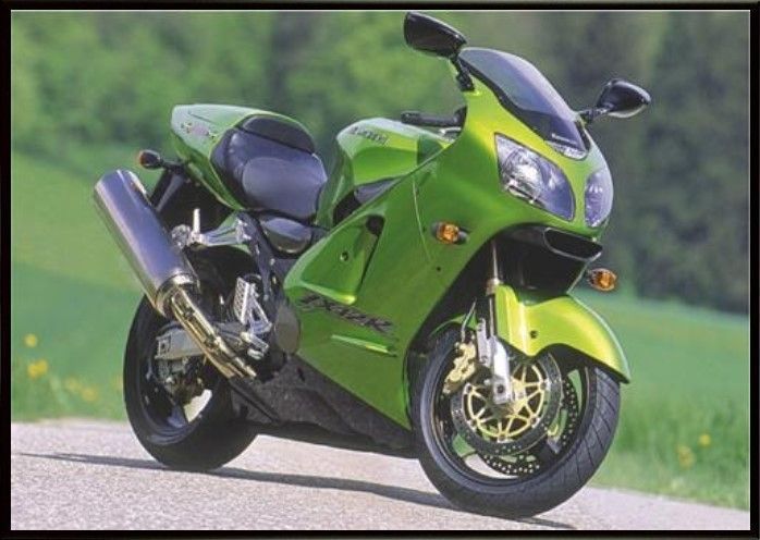 カワサキ KAWASAKI ZX-12R ポスター 軽量アルミ製フィットフレーム付 91.5×61cm Kawasaki Green ...