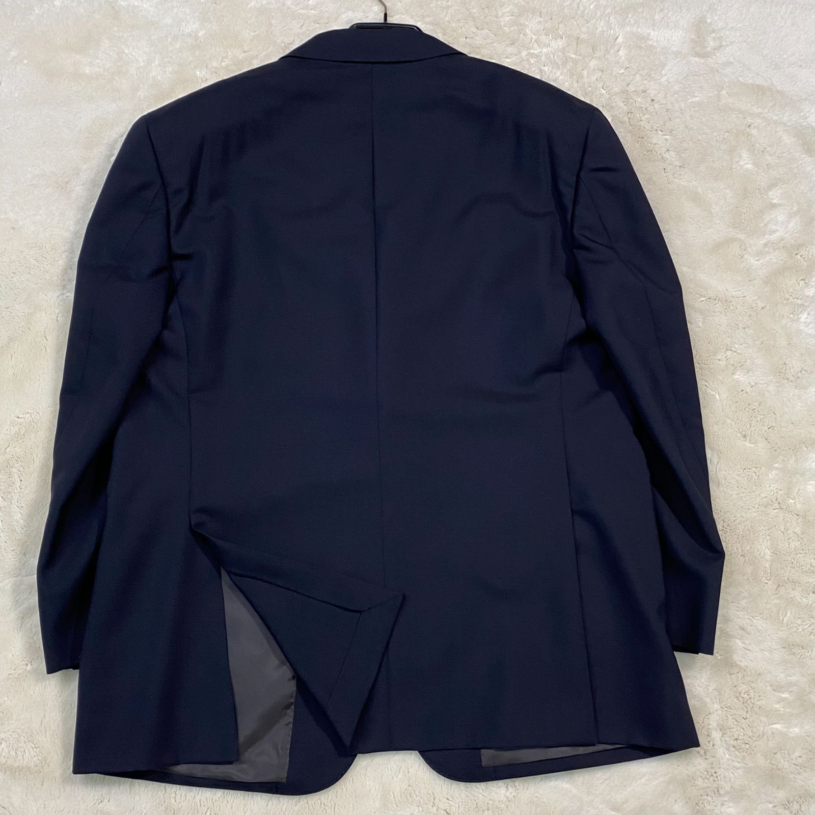 BELLUMORE ベルモーレ モヘヤ混 2Bテーラードジャケット E5 背抜き メタルボタン 刻印 濃紺 - メルカリ