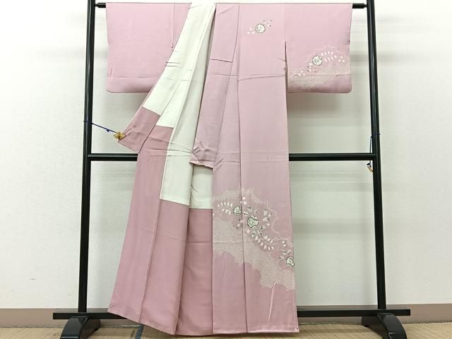 平和屋着物○訪問着 絞り 辻が花 金彩 正絹 逸品 CAAW3987vf