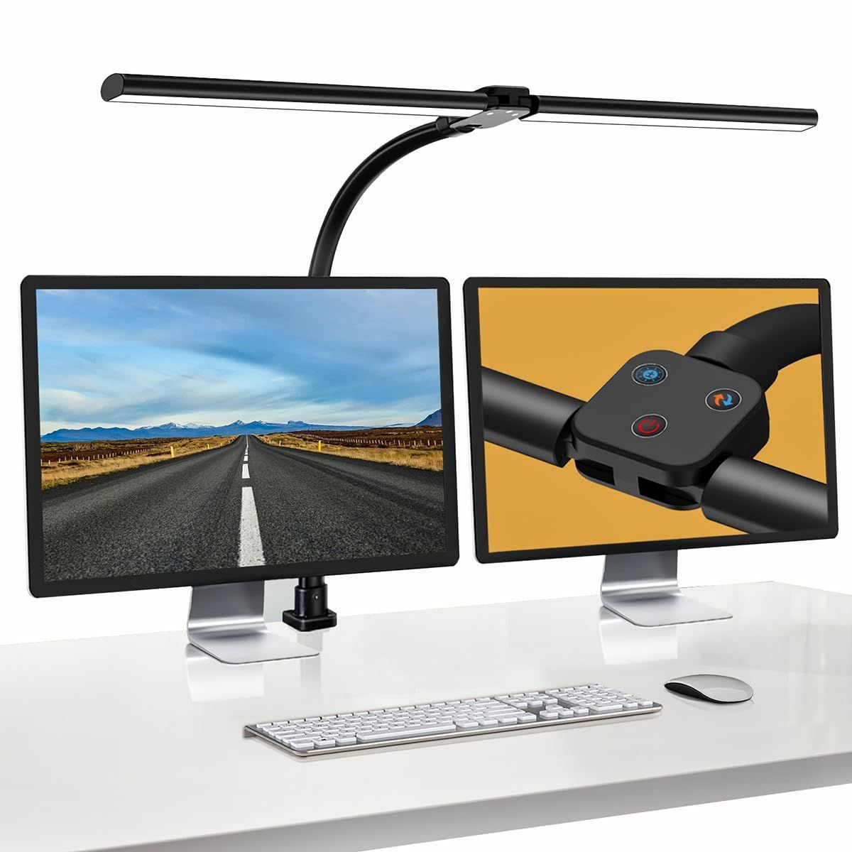 【数量限定】読書/勉強/仕事 【PSE認証済み日本語説明書】 テーブルライト モニターライト 台灯 電気スタンド 卓上ライト 【ダブル光源 ...