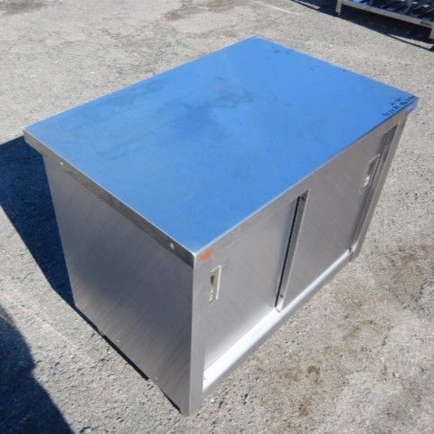 【中古】マルゼン 業務用 ステンレス 扉付き 作業台 調理台 W90 D60 H80cm 厨房 BH-096N 片面 引違戸 食器庫 TX-WCT-90NB - メルカリ