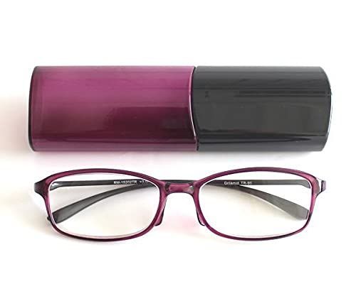 【激安セール】[Bayline] ベイライン リーディンググラス（老眼鏡） TR90 軽量スクエアフレーム 15202 (クリアパープル×グレー 1.50) 男女共有モデル - メルカリ