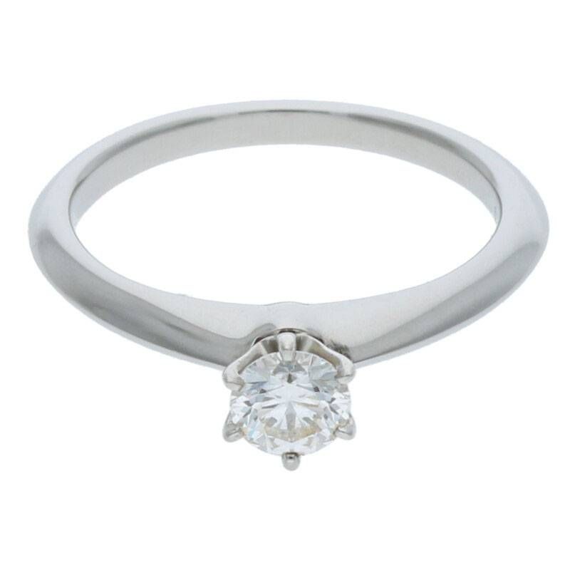ティファニー ソリティア Pt950 0.27ctダイヤモンドリング レディース 8号 - RINKAN - メルカリ
