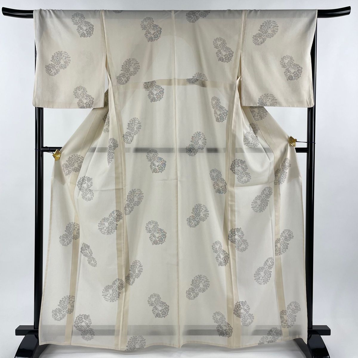 平和屋着物□上質な紬 舞花文 胴抜き仕立て 正絹 逸品 CAAT8566kb