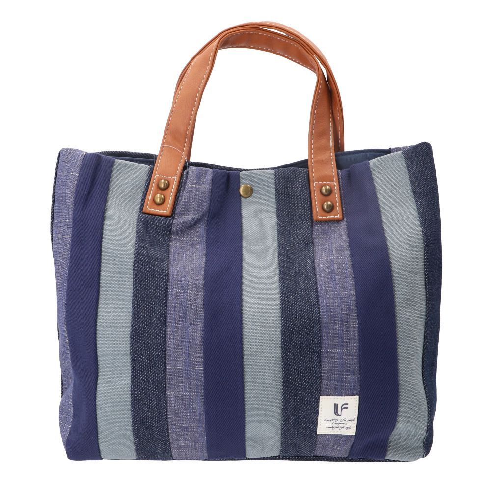 ☆ ネイビー ☆ Lafiel ラフィール デニムパッチワーク トートバッグ トートバッグ レディース 大きめ トートバック A4 通勤 通学 手提げバッグ トート おしゃれ シンプル ...