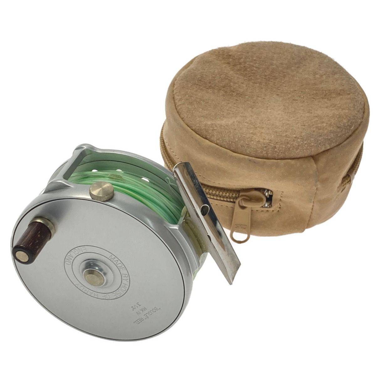 HARDY ハーディー BOUGLE REEL MK IV 3 1/2 フライリール リールポーチ付き - なんでもリサイクルビッグバン ...
