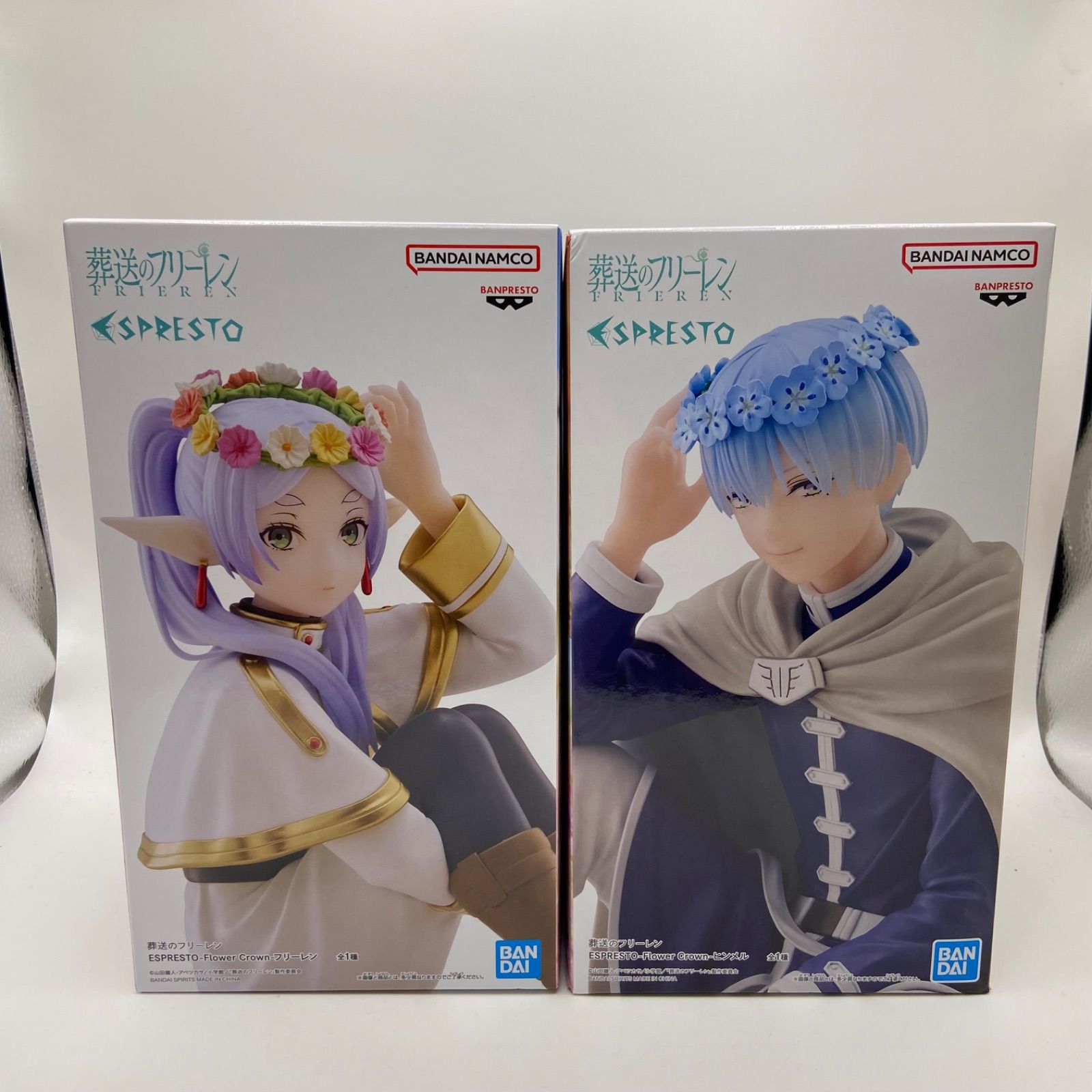 未開封 葬送のフリーレン 2点セット ESPRESTO Flower Crown フリーレン ヒンメル プライズ フィギュア バンダイ ...
