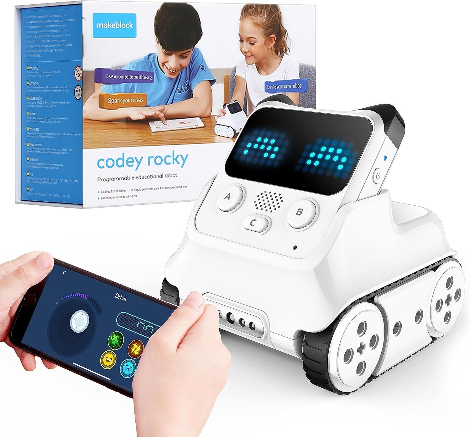 Makeblock ロボット おもちゃ Codey Rocky 電動 インタラクティブ エモロボット電子モジュール Scratch Pythonコーディング プログラミング 玩具 小学生 ...