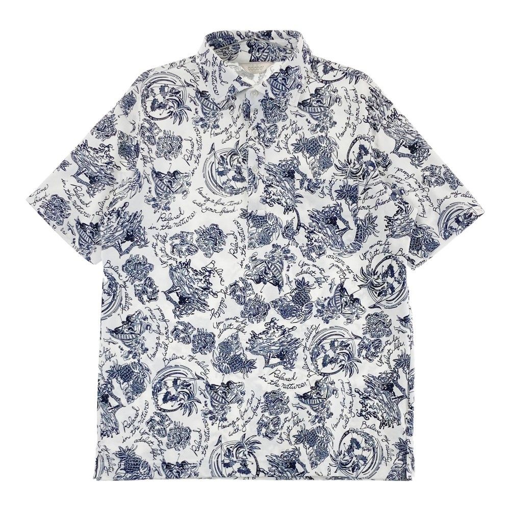 サイズ：48 ADABAT アダバット 半袖ポロシャツ 総柄 ホワイト系 [240101435040] ゴルフウェア メンズ ストスト - メルカリ