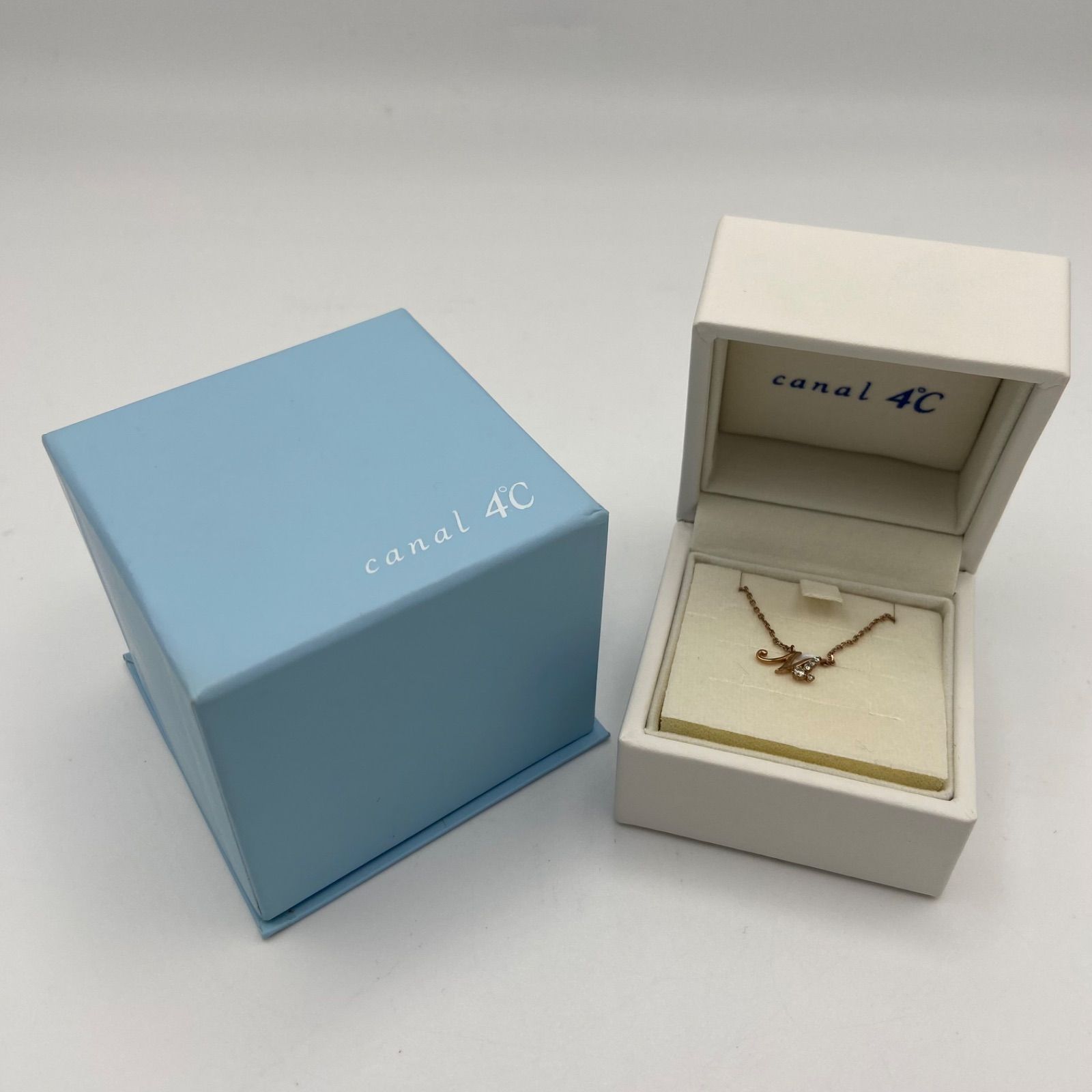 Canal 4℃ カナル ヨンドシー イニシャルネックレス ピンクゴールド シルバー925 - メルカリ
