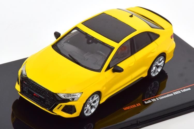 イクソ 1/43 アウディ RS3 サルーン 2022 イエロー Ixo 1:43 Audi RS3 Saloon 2022 yellow ...