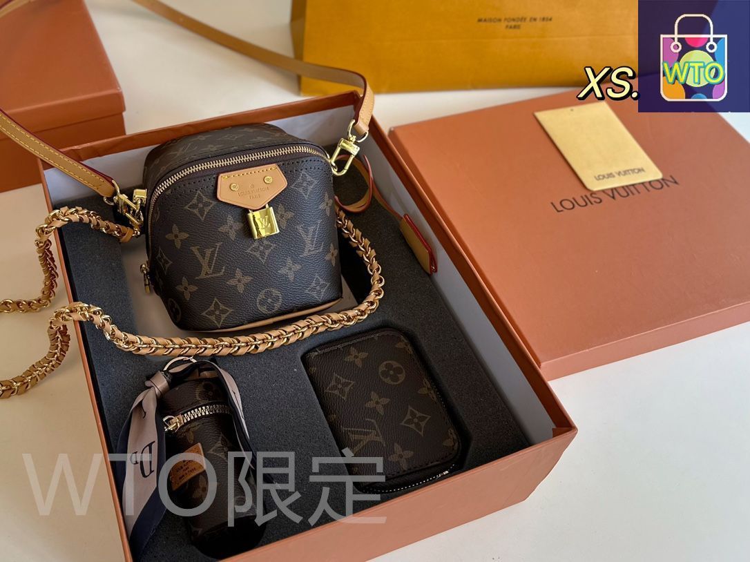 Louis Vuittonフルセットギフトバッグ/財布/口紅ケース/ハンドバッグ、リュックサック、小銭入れ、手首バッグ、ショルダーバッグ、-WT0輸入1 - メルカリ