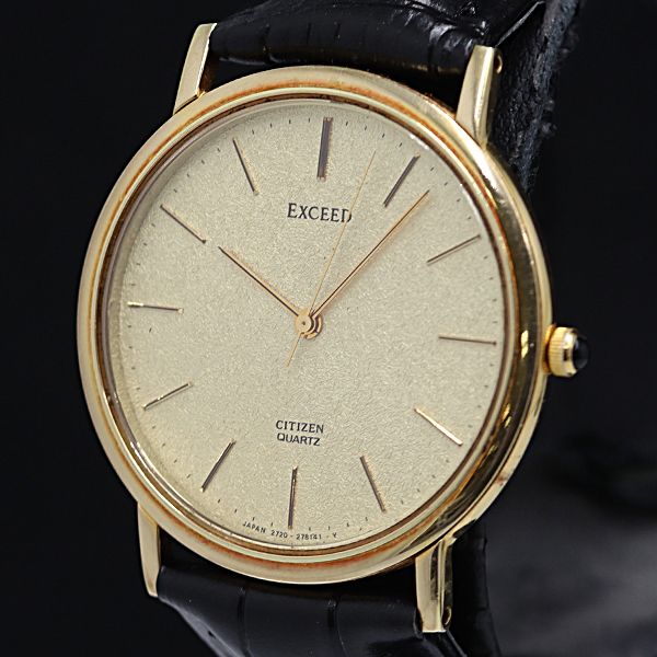 シチズン エクシード QZ アイボリー文字盤 2720-278141 メンズ腕時計 2000000 NSK KMR - メルカリ