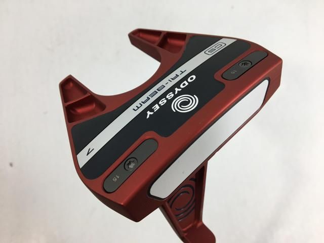【中古ゴルフクラブ】【超美品】オデッセイ TRI-BEAM RED (トライビーム レッド) #7 CS パター 2024 STROKE LAB(ストローク ラボ) 70C RED シャフト ...