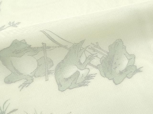 平和屋本店□極上 訪問着 手描き 鳥獣戯画 暈し染め 蒸栗色地 逸品