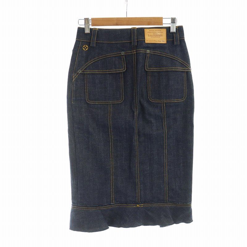 ルイヴィトン LOUIS VUITTON toile denim タイトスカート ミドル ルイヴィトン LOUIS VUITTON toile denim タイトスカート ミドル