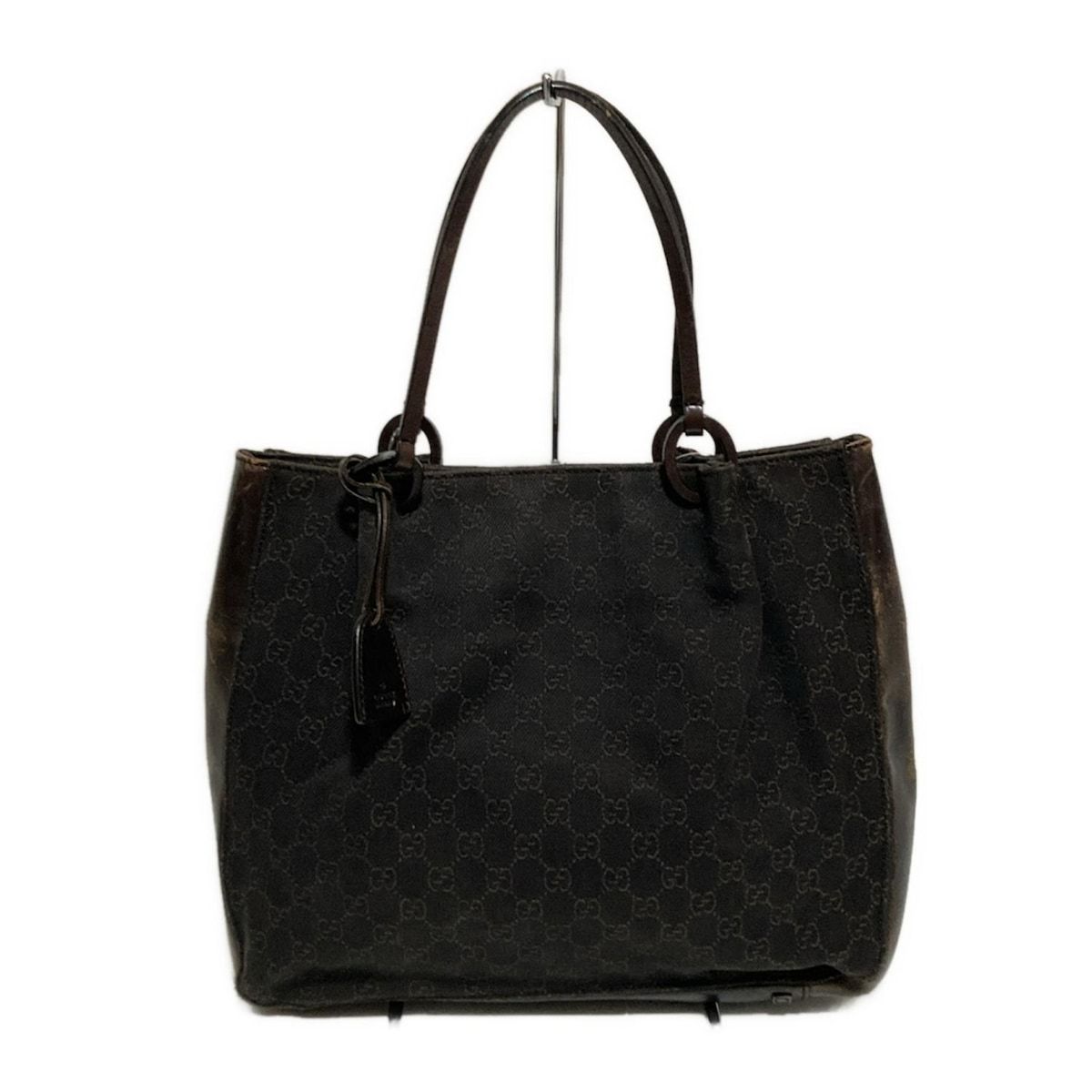 GUCCI(グッチ) トートバッグ GG柄 101920 ダークブラウン×ライト GUCCI(グッチ) トートバッグ GG柄 101920 ダークブラウン×ライト