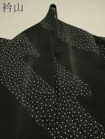 平和屋着物▽小紋 単衣 花筏文 金彩 洗える着物 DAAS4008du