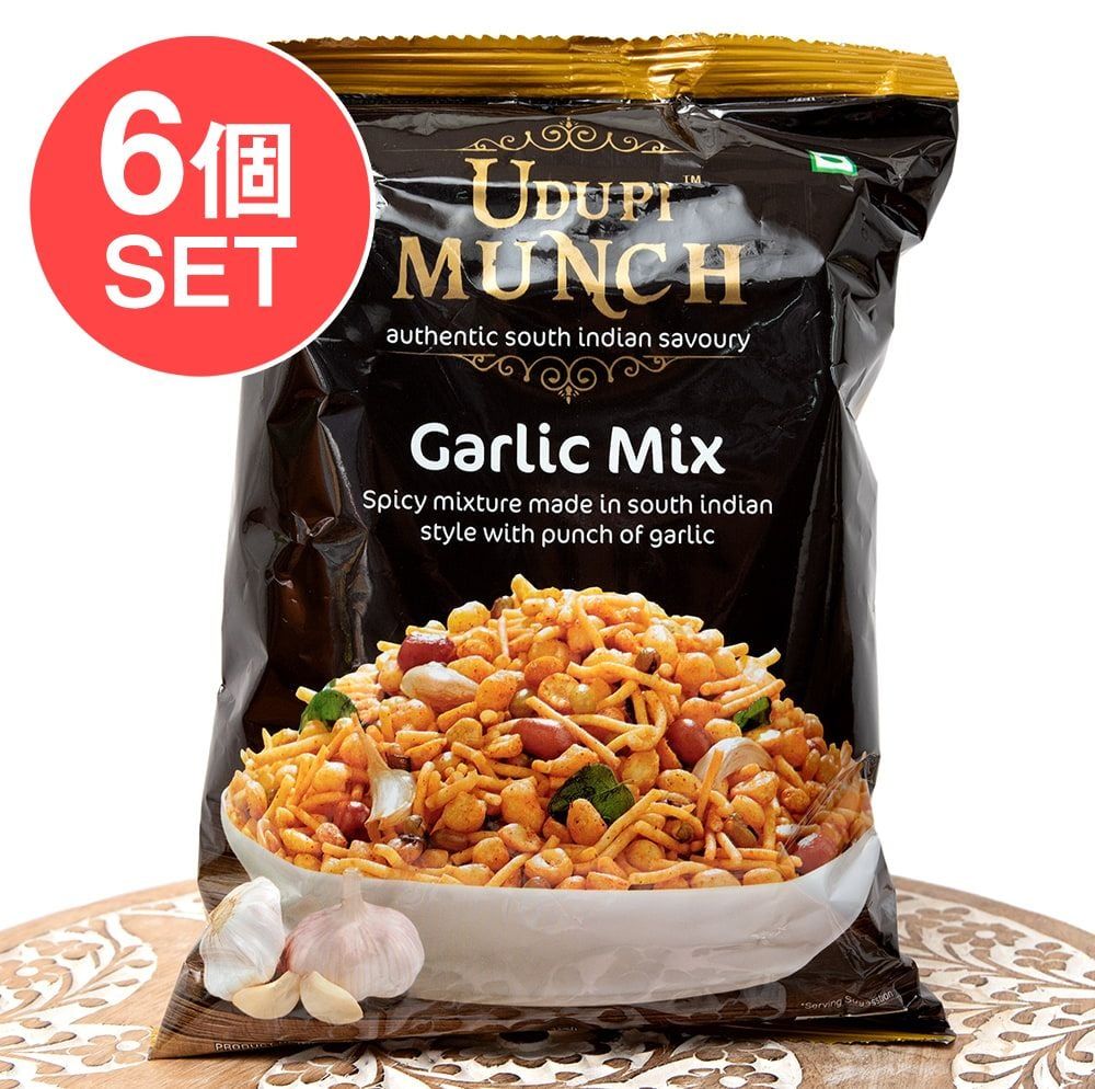 【6個セット】スパイシーヌードルスナック - Udupi Munch Garlic Mix 170g【Udupi】 / - メルカリ