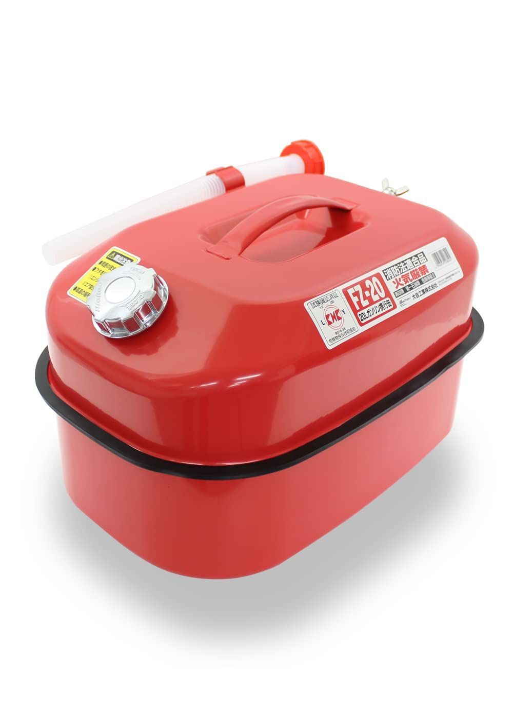 新品 メルテック ガソリン携行缶 20L 消防法適合品 KHK [亜鉛メッキ鋼鈑] 鋼鈑厚み:0.8㎜ 積重ねタイプ Meltec FZ-20 - メルカリ