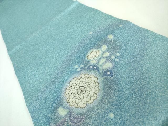 平和屋本店■極上　久保田一竹　幻の辻が花　太鼓柄袋帯　辻が花　絞り　銀通し地　逸品　DZAA4776kh5 平和屋本店□極上 久保田一竹 幻の辻が花 太鼓柄袋帯 辻が花 絞り 銀