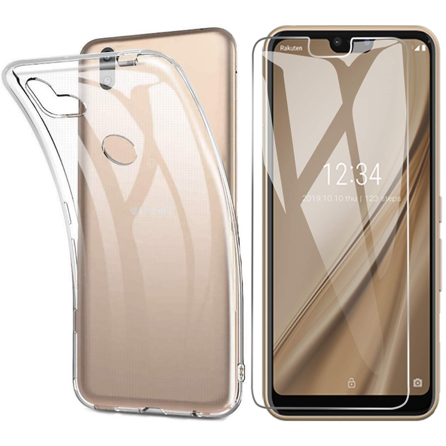 【液晶ガラスフィルム1枚付き】Pysea 2019モデルarrows M05/arrows RX ケース 薄型 軽量 楽天モバイルarrows RX(アローズ アールエックス)ケース 上質 ...