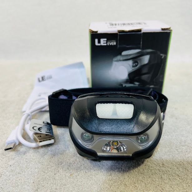 【未使用】Lepro ヘッドライト 充電式 ledヘッドライト 釣り ヘッドランプ 登山 USB充電 白＆赤 ledライト 高輝度【明るさ150ルーメン/5つ点灯モード/3時間満充電/実用点灯 ...